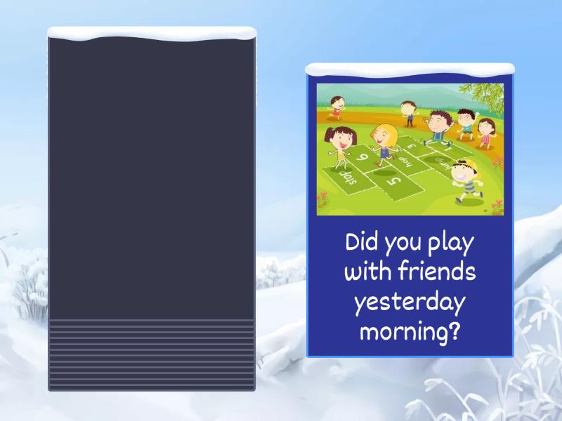 Past Simple Yes/No Questions - Cartas al azar