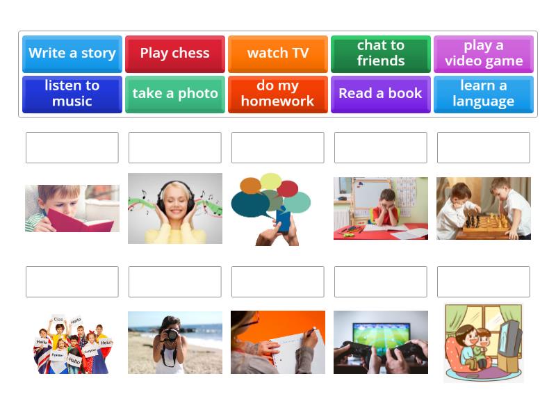 Kids Can! 3 Unit 3 Vocabulary - Match up