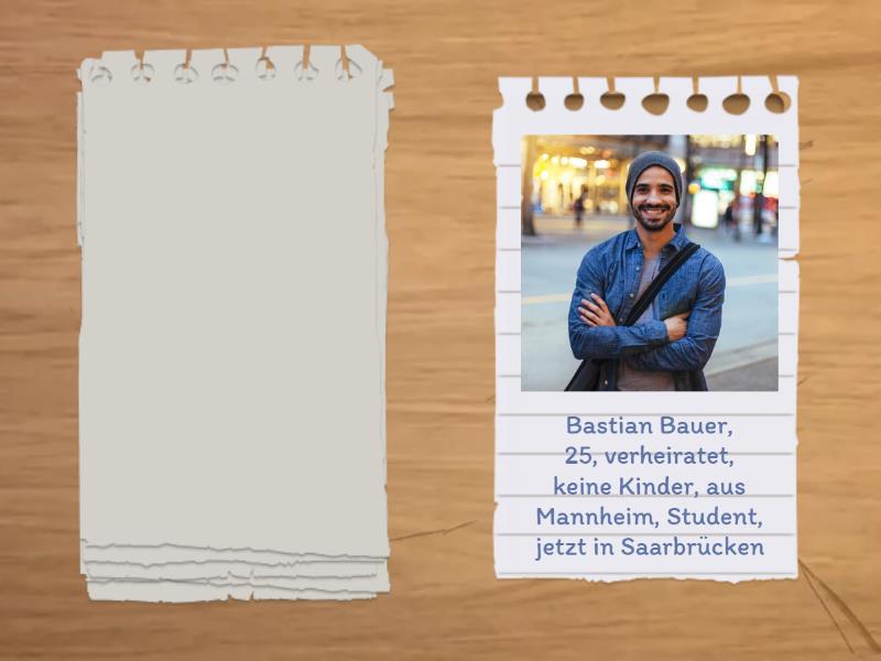 Beschreiben Sie die Personen - Random cards