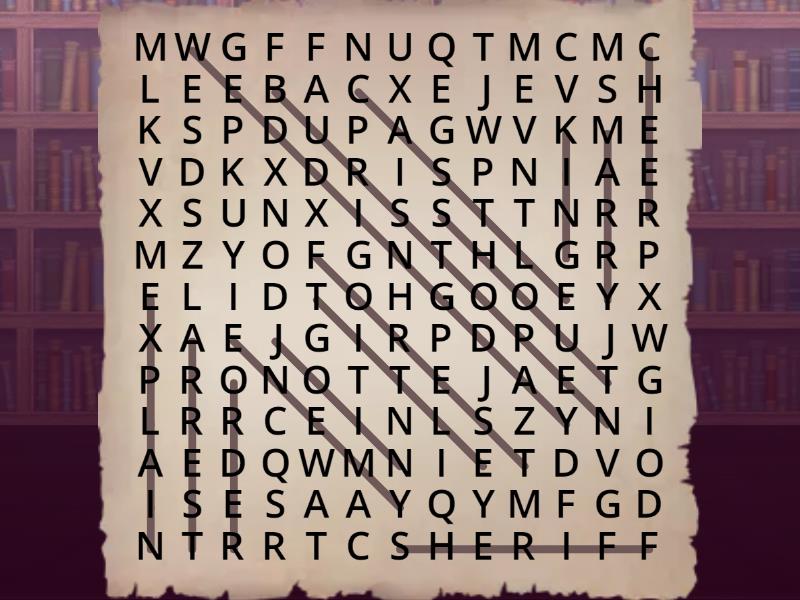 robin hood - Wordsearch