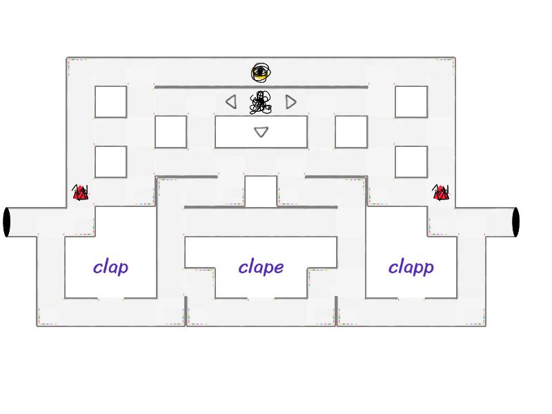 Pacman for adding -ing to words - Maze chase