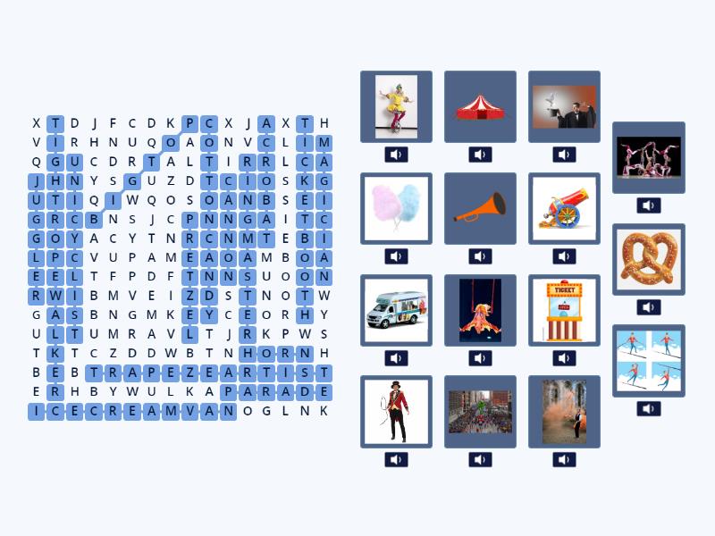 CIRCUS -- WORD SEARCH - Wordsearch
