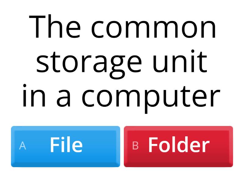 File VS Folder - Quiz