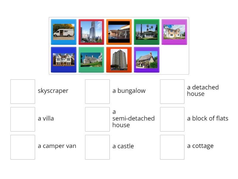 Types of houses - Match up