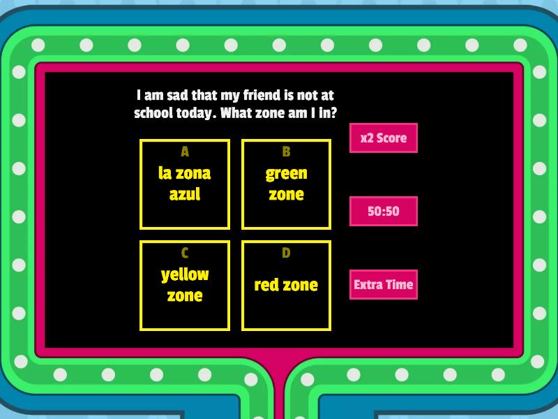 Zones identifier (Zonas) - Gameshow quiz