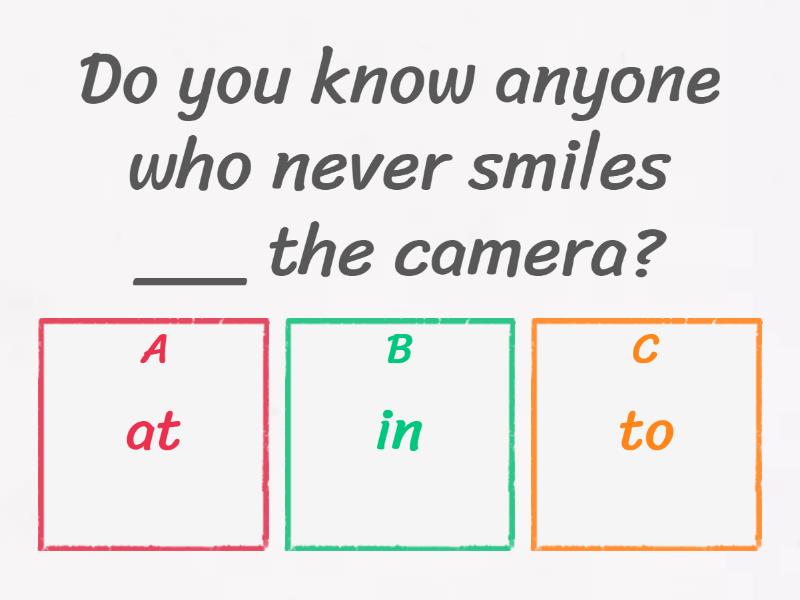 Do you know anyone who....? - Quiz