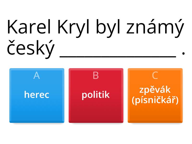 Karel Kryl - Quiz
