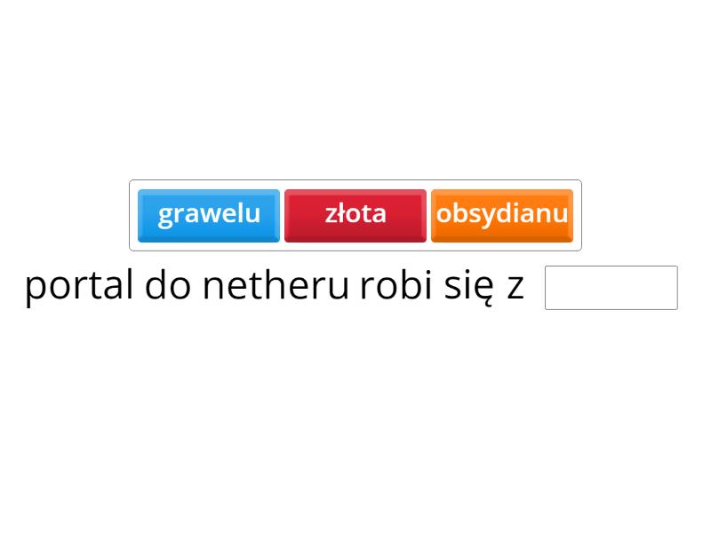 minecraft - Complete the sentence