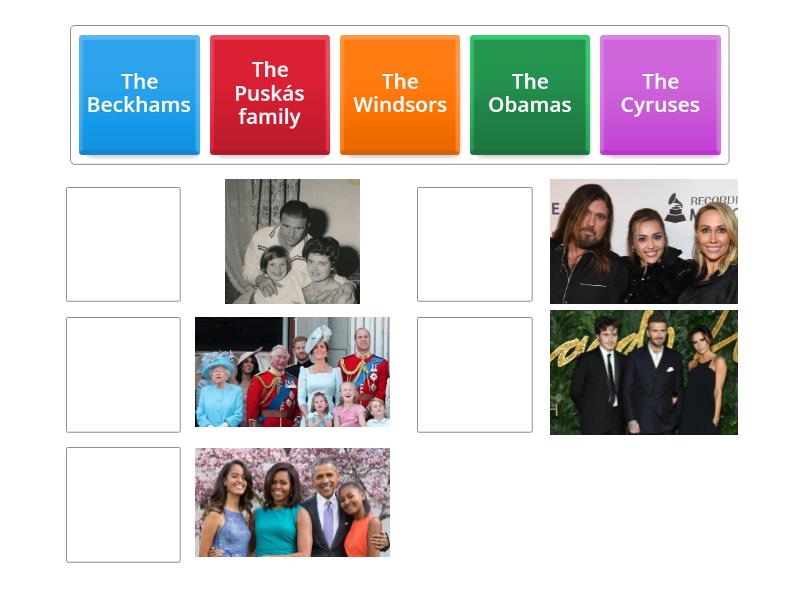 Famous families - Match up
