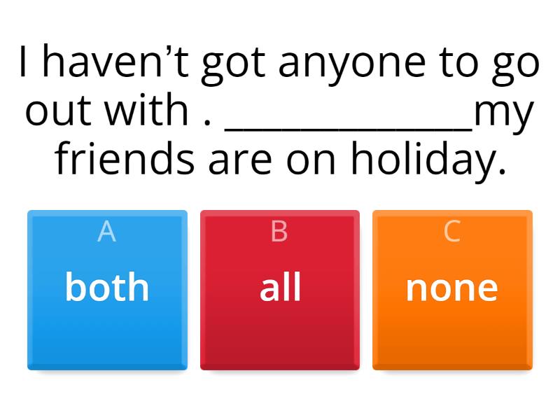 All / None / Some - Quiz