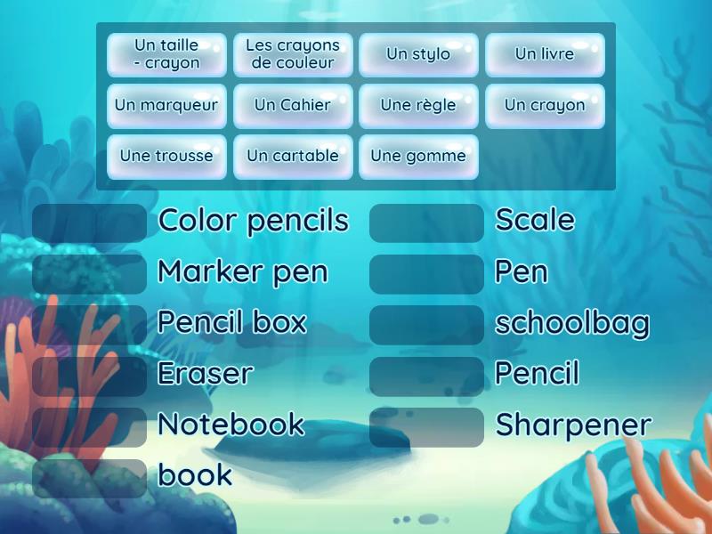 Classroom objects - Match up
