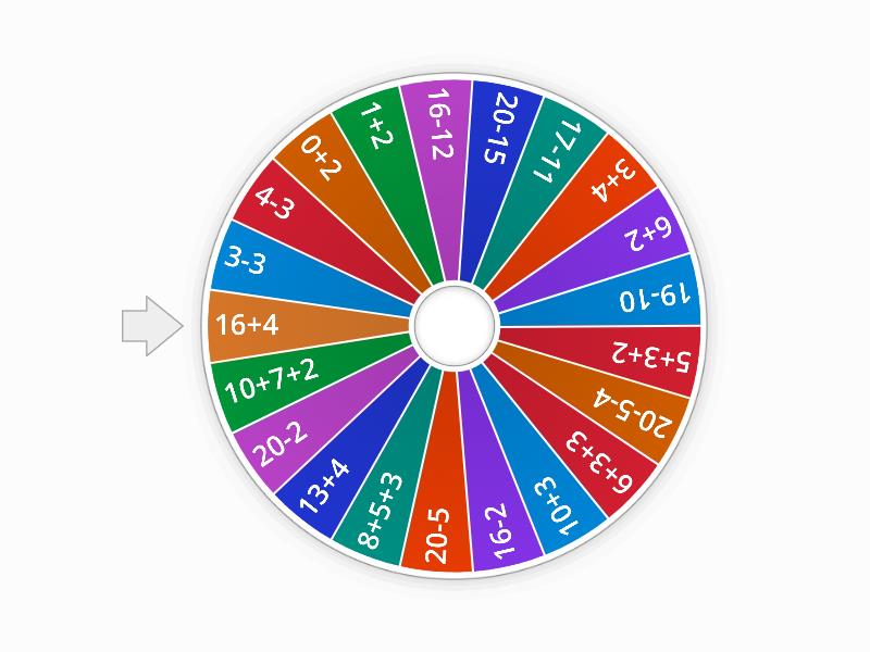 Roleta das operações - Random wheel
