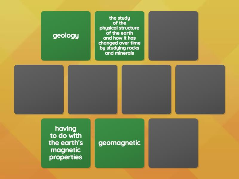 geo - Matching pairs