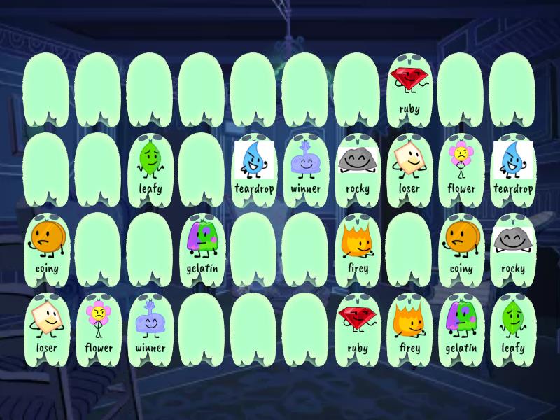 bfdi match the tiles - Matching pairs