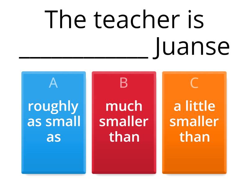 Advanced comparatives B1.6 - Quiz