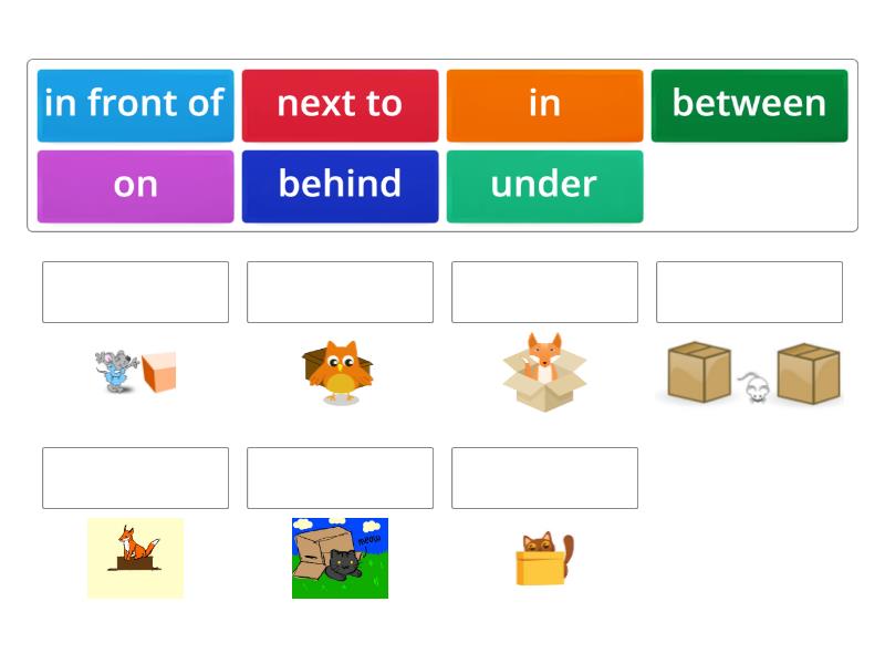 starters - prepositions - Match up