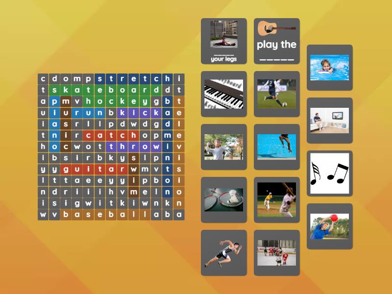 Power Up 1 unit 7 - Wordsearch