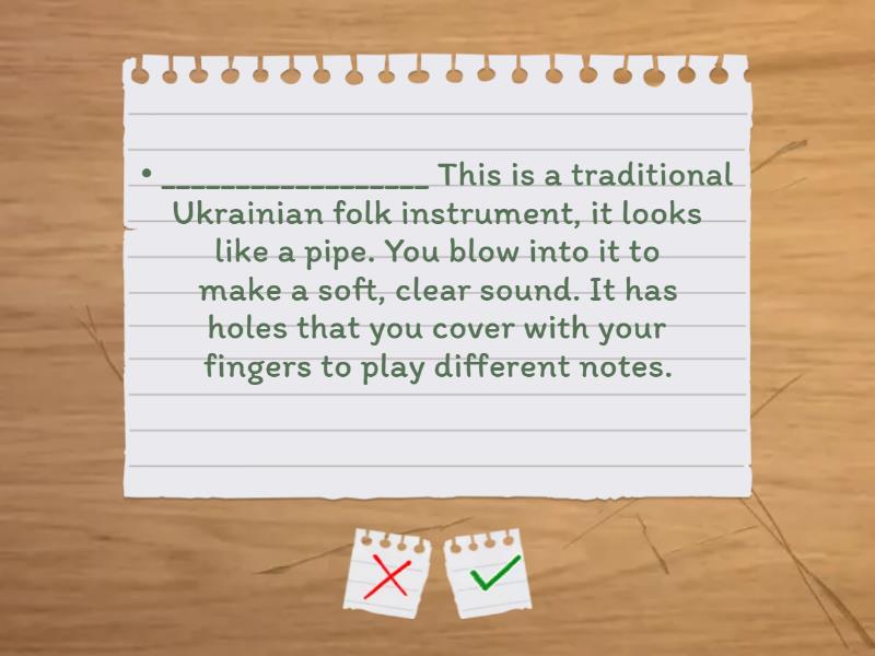 musical instruments 6 prepare - Flash cards