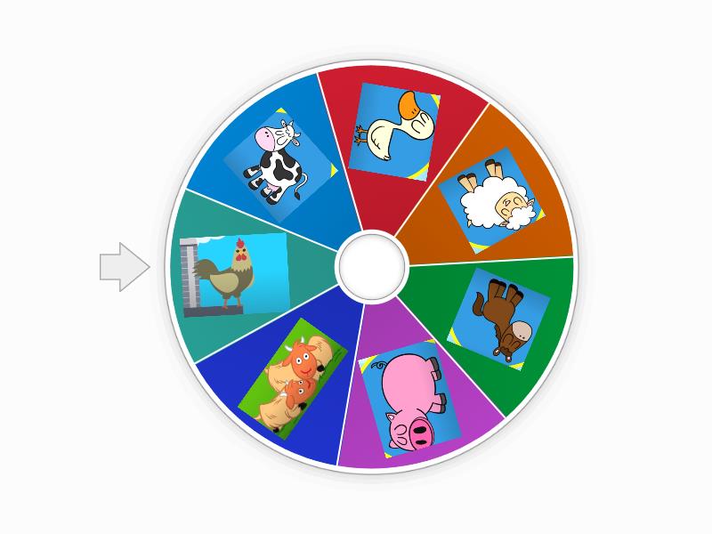 Farm animals - Spin the wheel