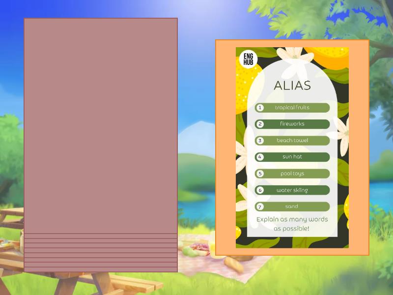 Alias Summer (student) - Speaking cards