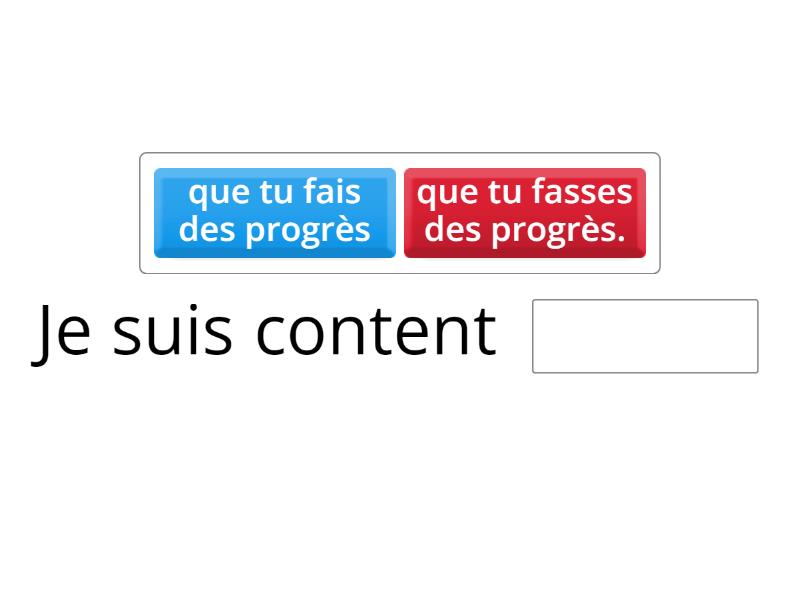 Le Subjonctif_Faire des phrases - Complete the sentence