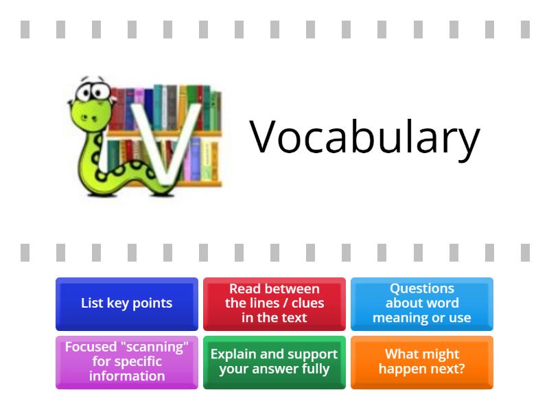 VIPERS 2 - reading comprehension: awareness of question types - Find ...