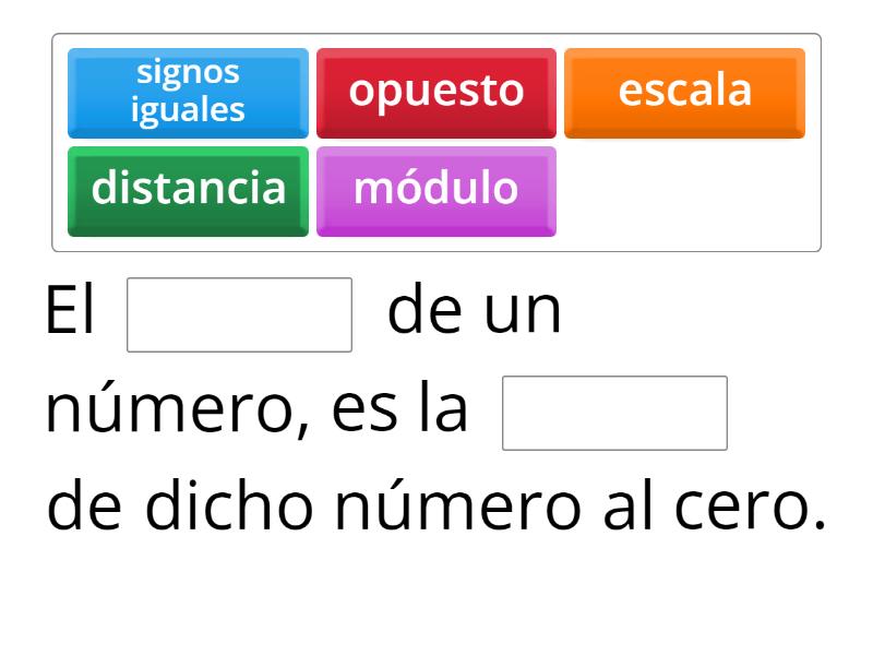 valor absoluto - Complete the sentence