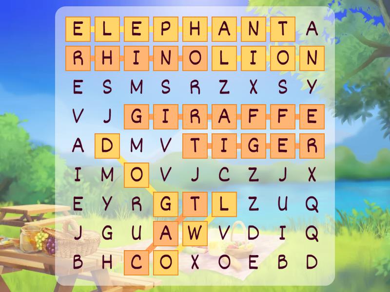 Word Search Puzzle - Wordsearch