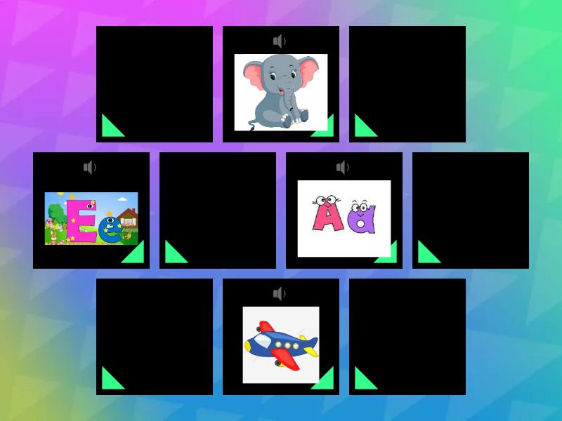 memoria de vocales - Matching pairs