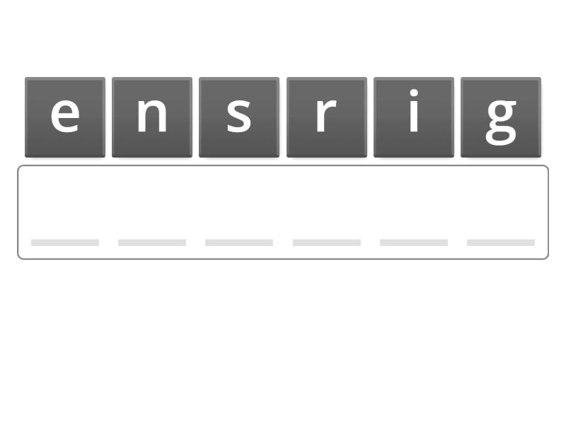 SPELLING WORDS - Anagram