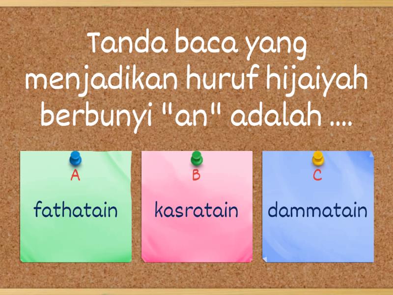 Game kelas 1 Al-Huda - Quiz