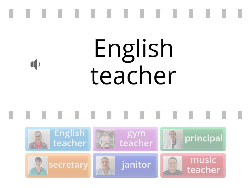 K3 SCHOOL WORKERS - Find the match