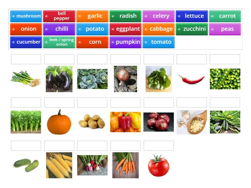 Vegetables - Match up