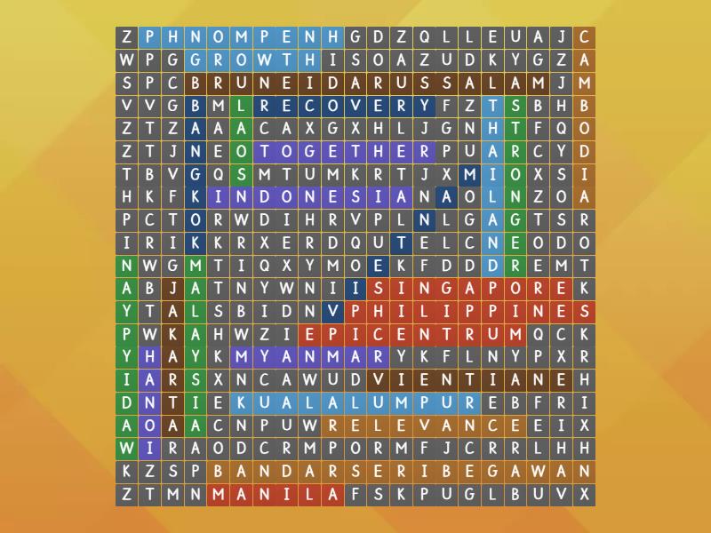 Word Search Program Kenali ASEAN 2023 - Wordsearch