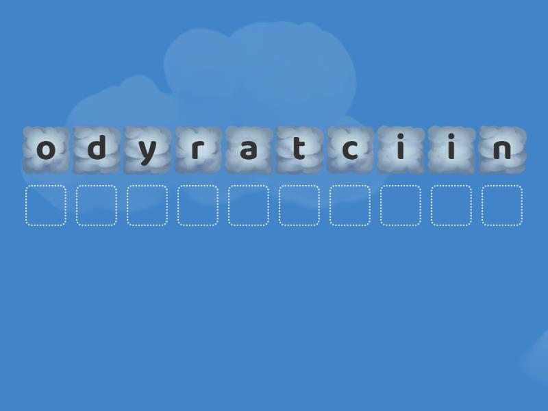 More!2 Unit 14 Vocabulary task 2 - Anagram