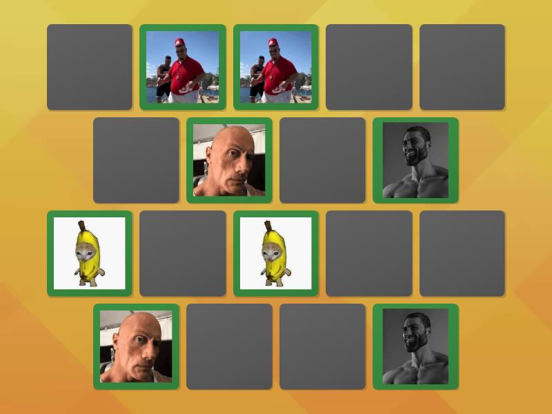 MATCH THE MEMES - Matching pairs