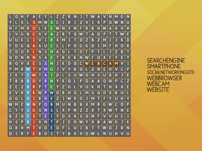 Wider world 1 unit 7 computers and information technology - Wordsearch