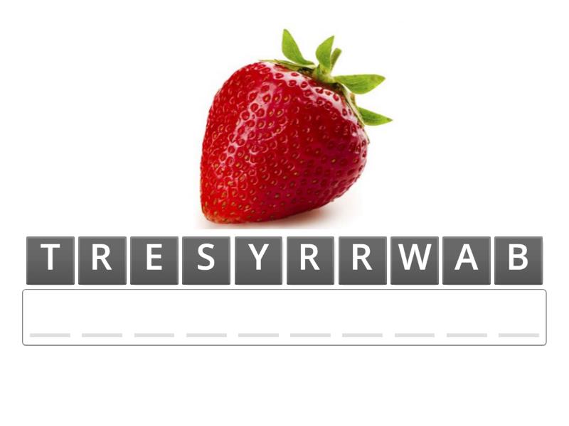 Vegetables, fruits and colours - Anagram