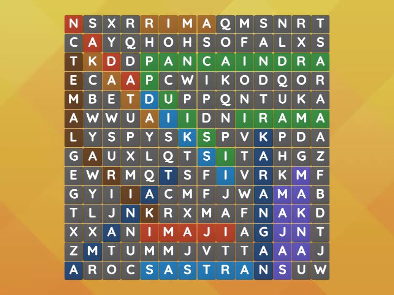 KUIS materi puisi kelas 8 - Wordsearch