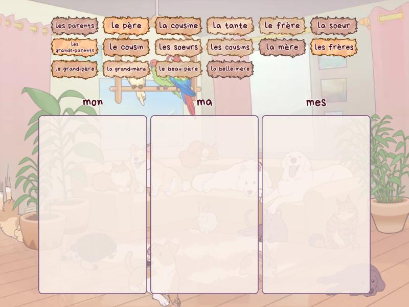 mon ma mes - Categorize