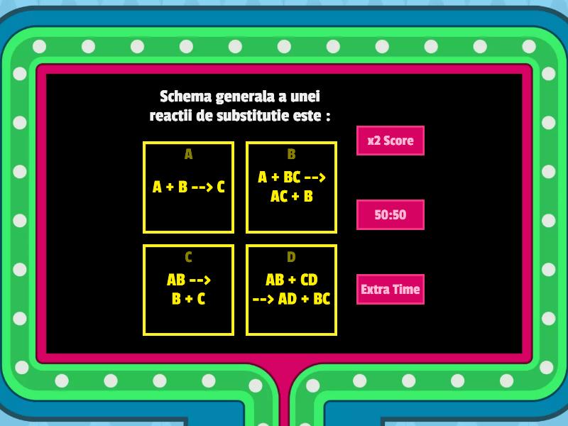 Chimie Reactii Chimice Gameshow Quiz