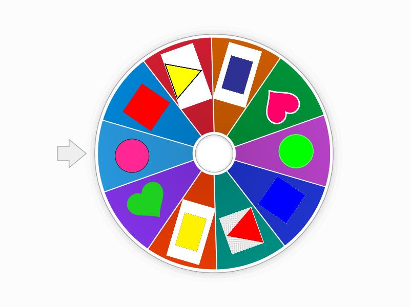 Colours and Shapes - Spin the wheel