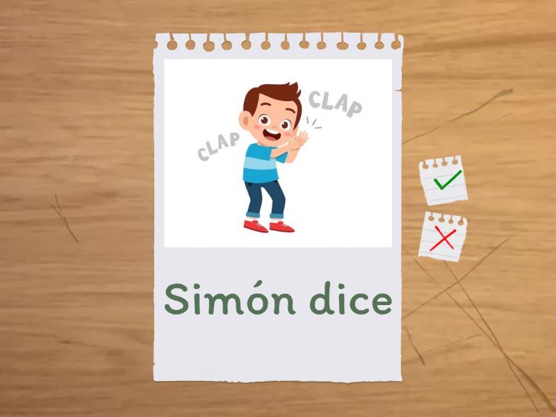 Simon dice... - Flash cards
