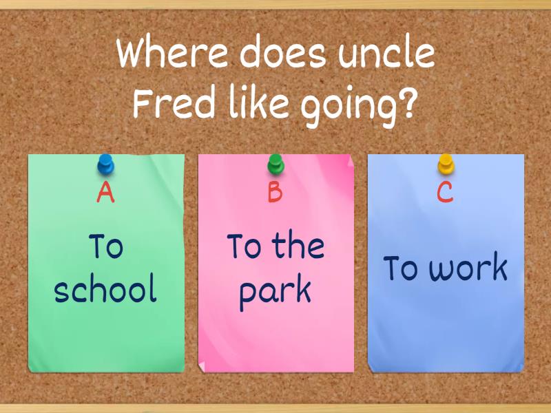 Uncle Fred and me - Quiz