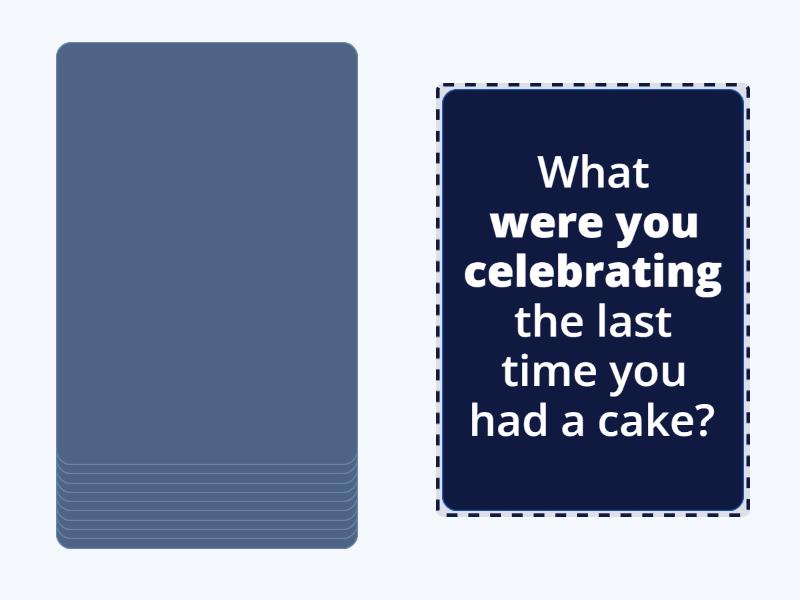 Past Continuous Chat - Speaking cards