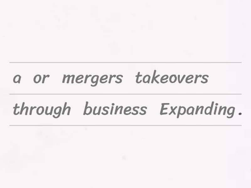 External growth definition - Unjumble