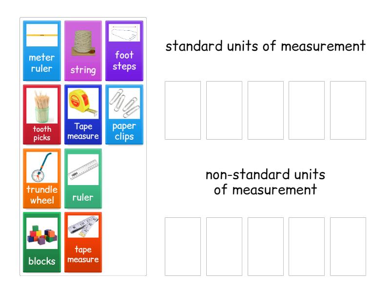 Tools to measure length - standard vs. non-standard units of ...