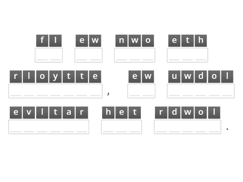 Engaging Starter! - Anagram