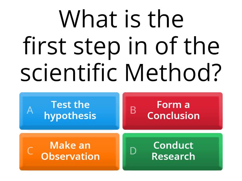 Scientific Method Introduction - Quiz
