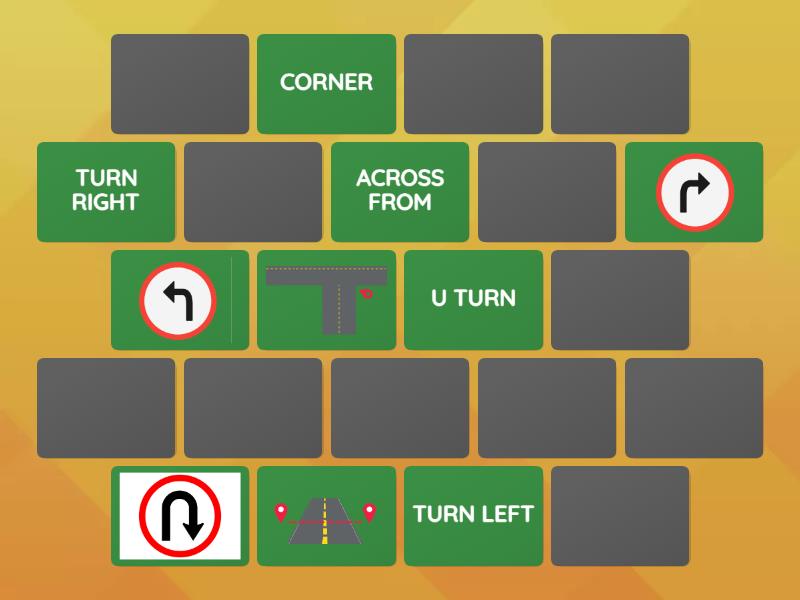 Matching game - Directions - Matching pairs